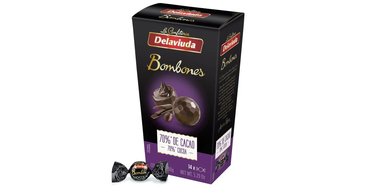 DELAVIUDA Bombones Chocolate Negro (150 g.) | SoloTodo.cl