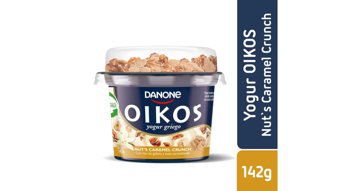 OIKOS Yoghurt Griego Nuts Caramel Crunch (142 g.) | SoloTodo.cl