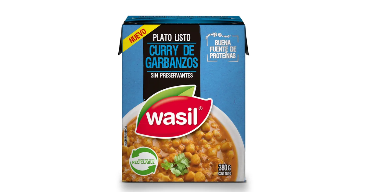 WASIL Curry Garbanzos Sin Preservantes (380 g.) | SoloTodo.cl