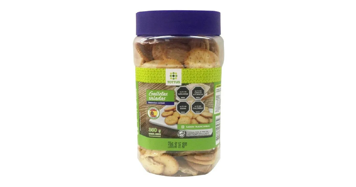 TOTTUS Galletas Saladas Redondas (350 g.) | SoloTodo.cl