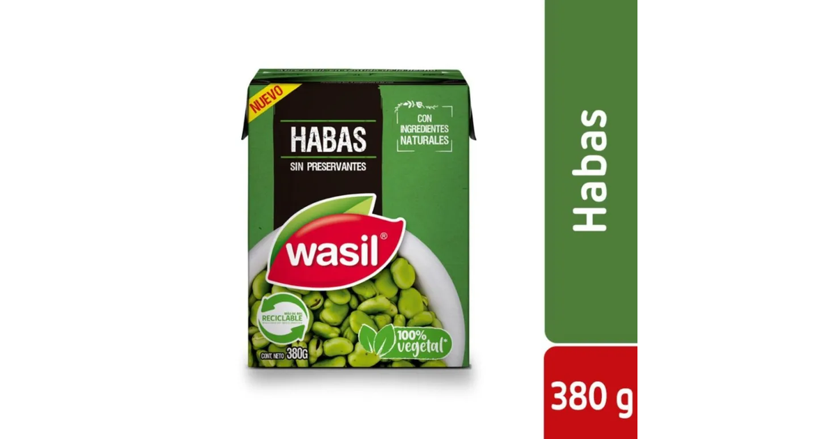 WASIL Conserva de Habas Sin Preservantes (380 g.) | SoloTodo.cl