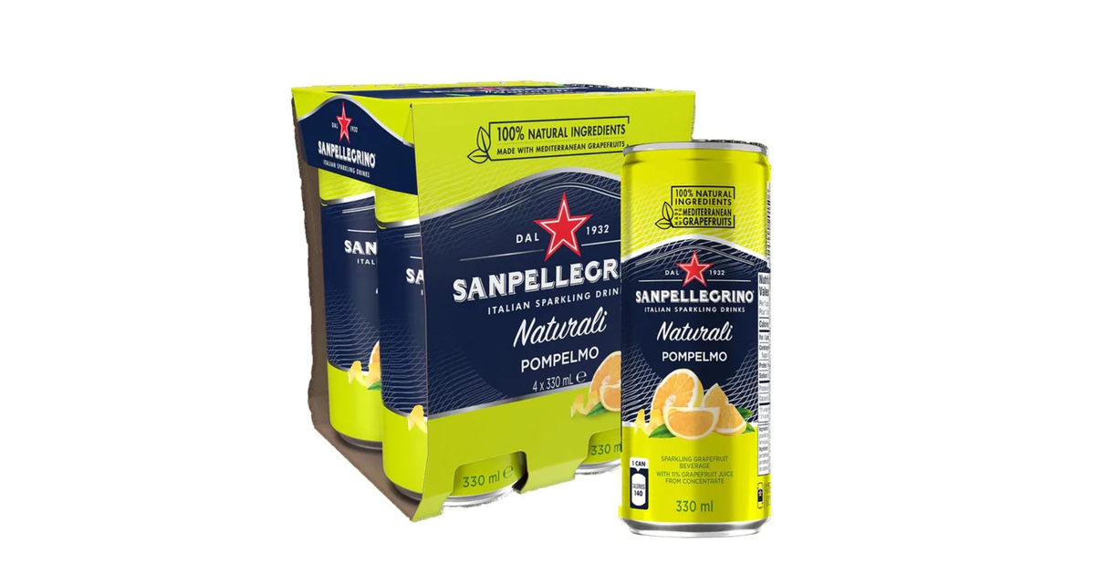 SAN PELLEGRINO Pack Agua Saborizada Pompelmo (4 un. / 1320 mL ...