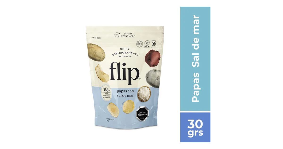FLIP Chips Papa Sal de Mar (30 g.) | SoloTodo.cl