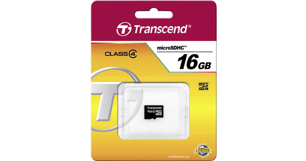Transcend microSDHC 16 GB Class 4 (TS16GUSDC4) | SoloTodo.cl