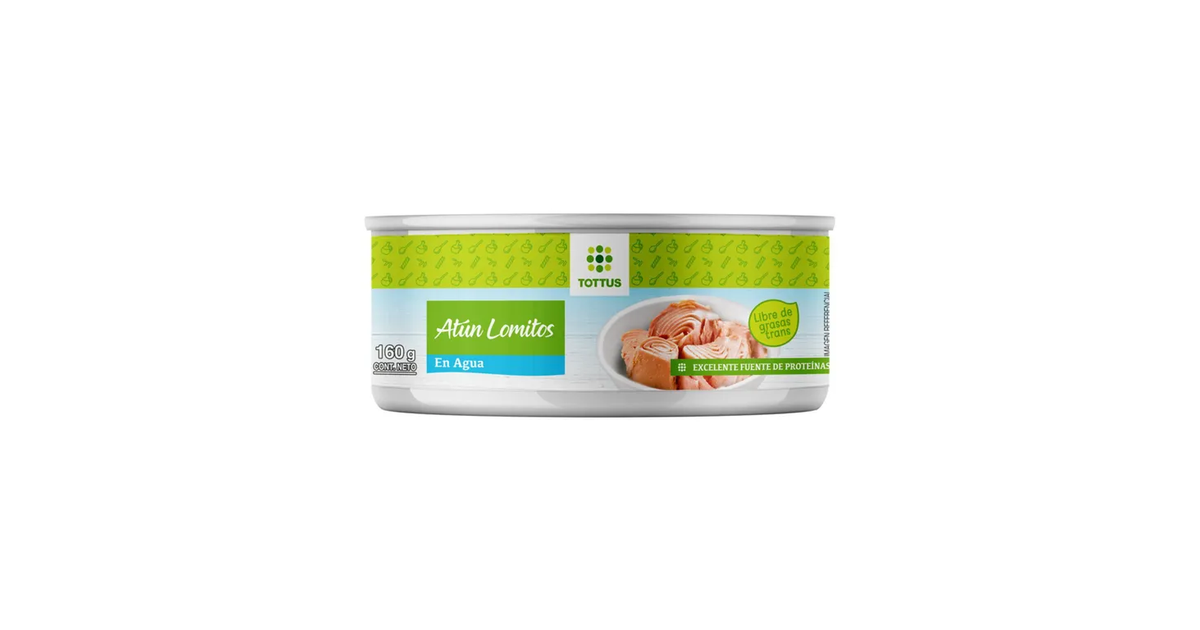 Tottus Atún Lomitos en Agua (160 g.) | SoloTodo.cl