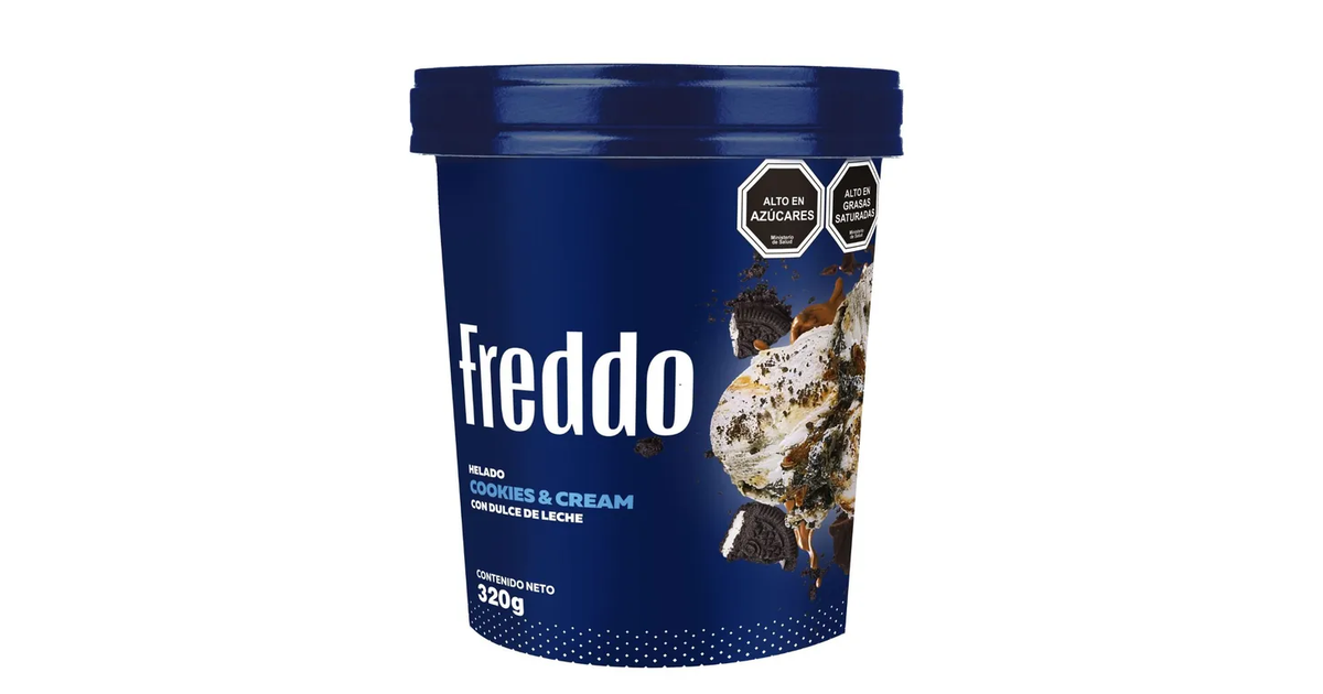 FREDDO Helado de Leche Sabor Cookies and Cream (320 mL.) | SoloTodo.cl