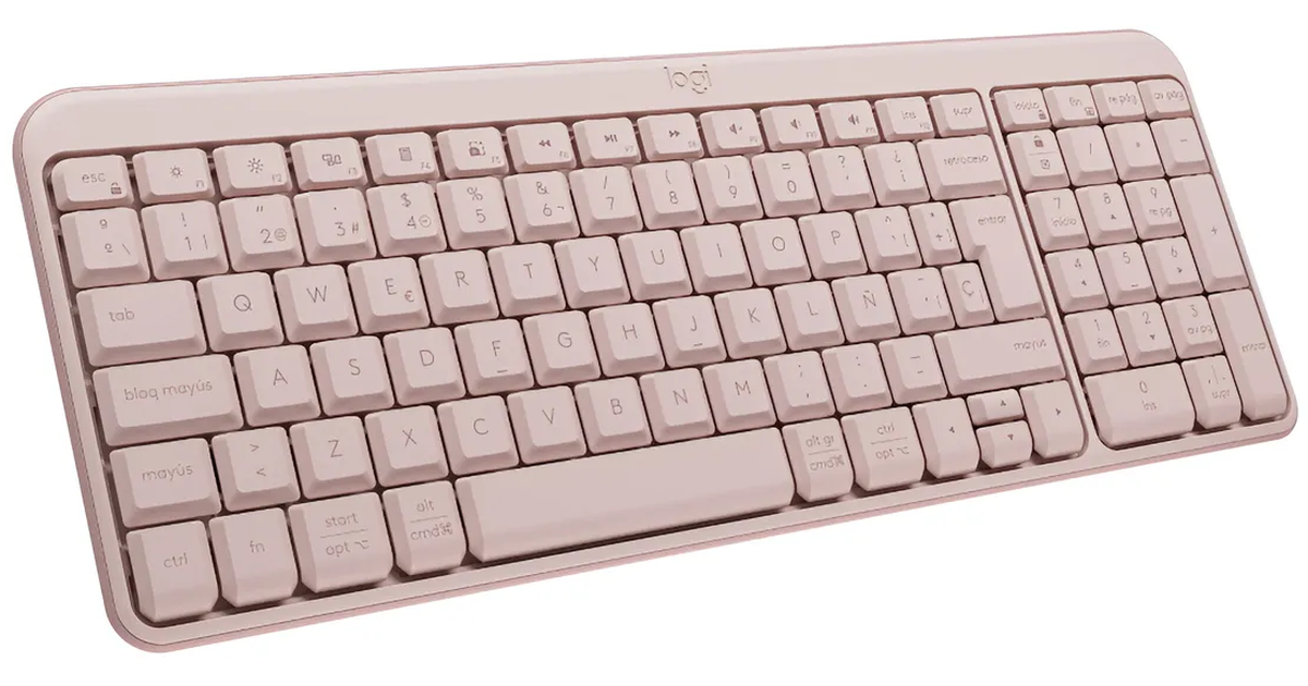 Logitech K250 Wireless Keyboard - Pink | SoloTodo.cl