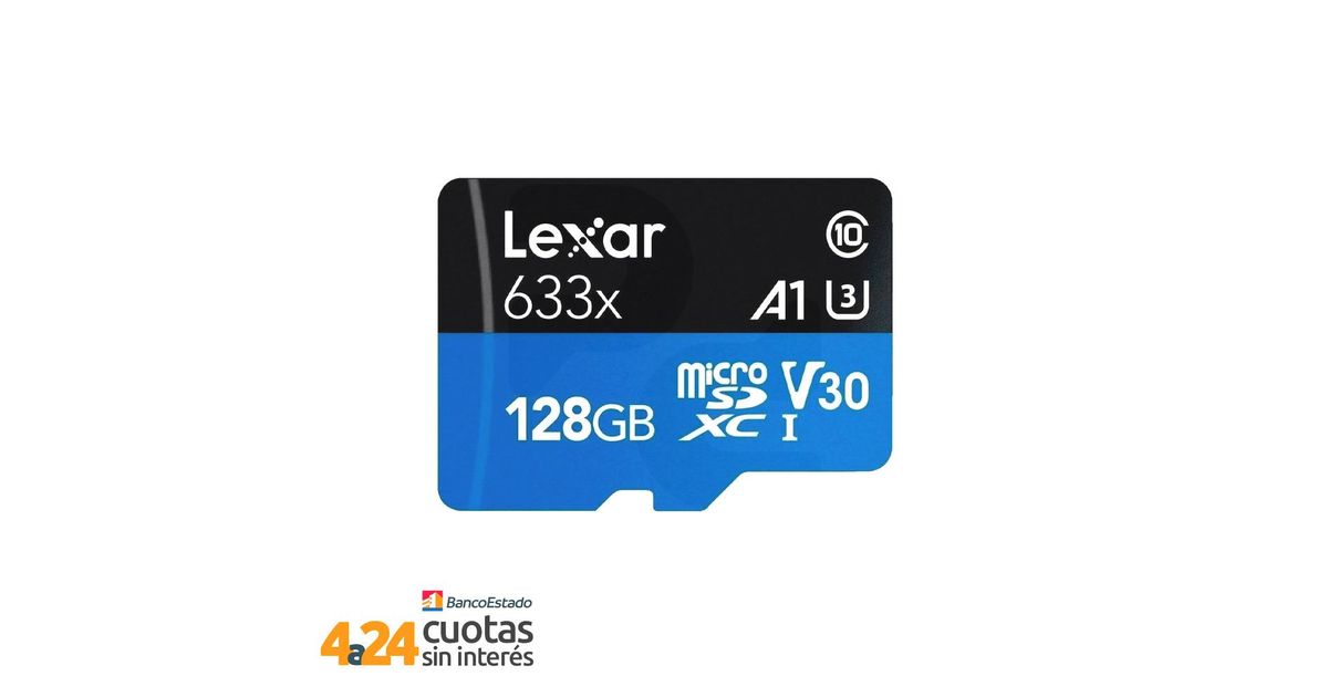 Lexar microSDHC / microSDXC 128 GB UHS-I (Speed Class 3 / Video Speed ...