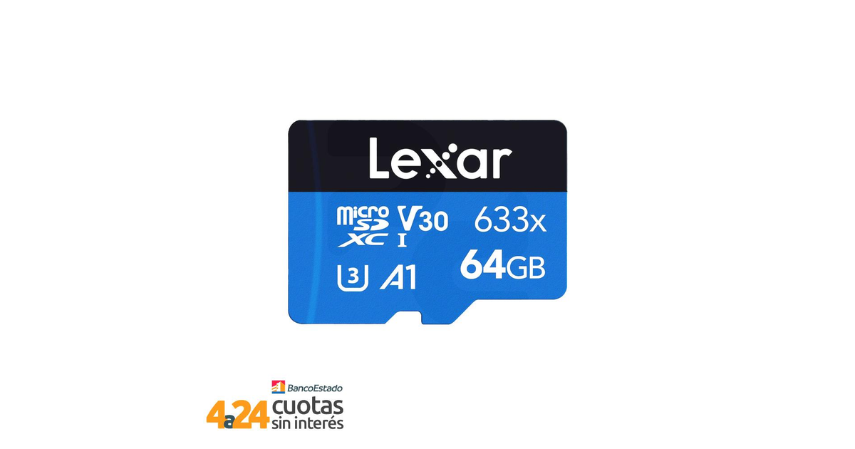 Lexar microSDHC / microSDXC 64 GB UHS-I (Speed Class 3 / Video Speed ...