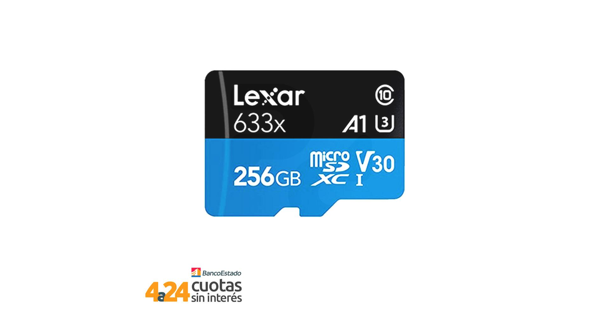 Lexar microSDHC / microSDXC 256 GB UHS-I (Speed Class 3 / Video Speed ...