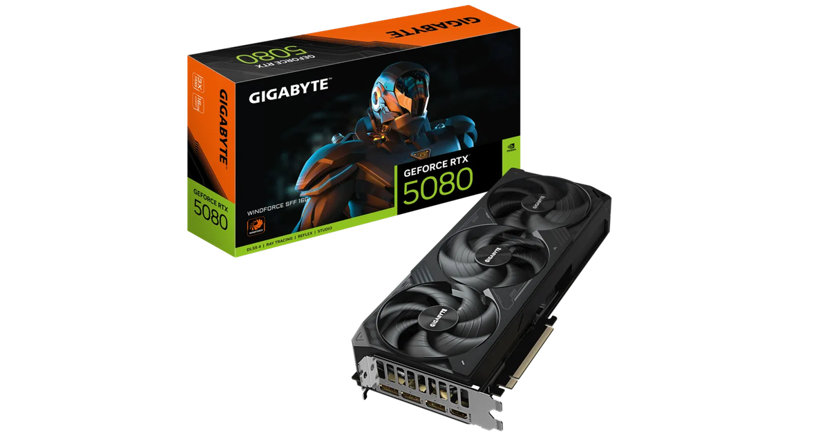 Gigabyte GeForce RTX 5080 WINDFORCE SFF 16G [GV-N5080WF3-16GD ...