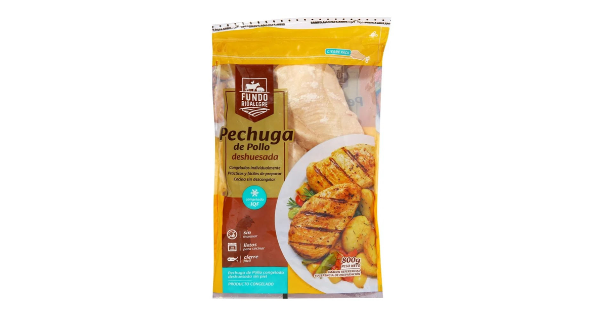 Fundo Rio Alegre Pechuga de pollo deshuesada congelada (800 g ...