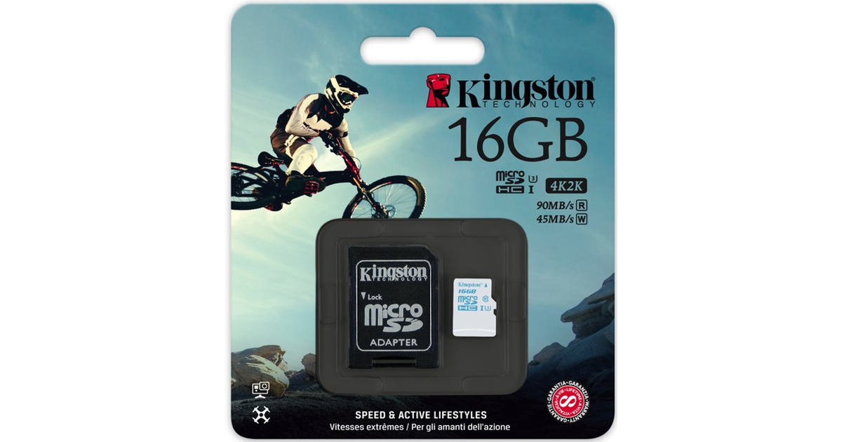 Kingston Action Camera microSDHC / microSDXC 16 GB Class 10 / UHS Class ...