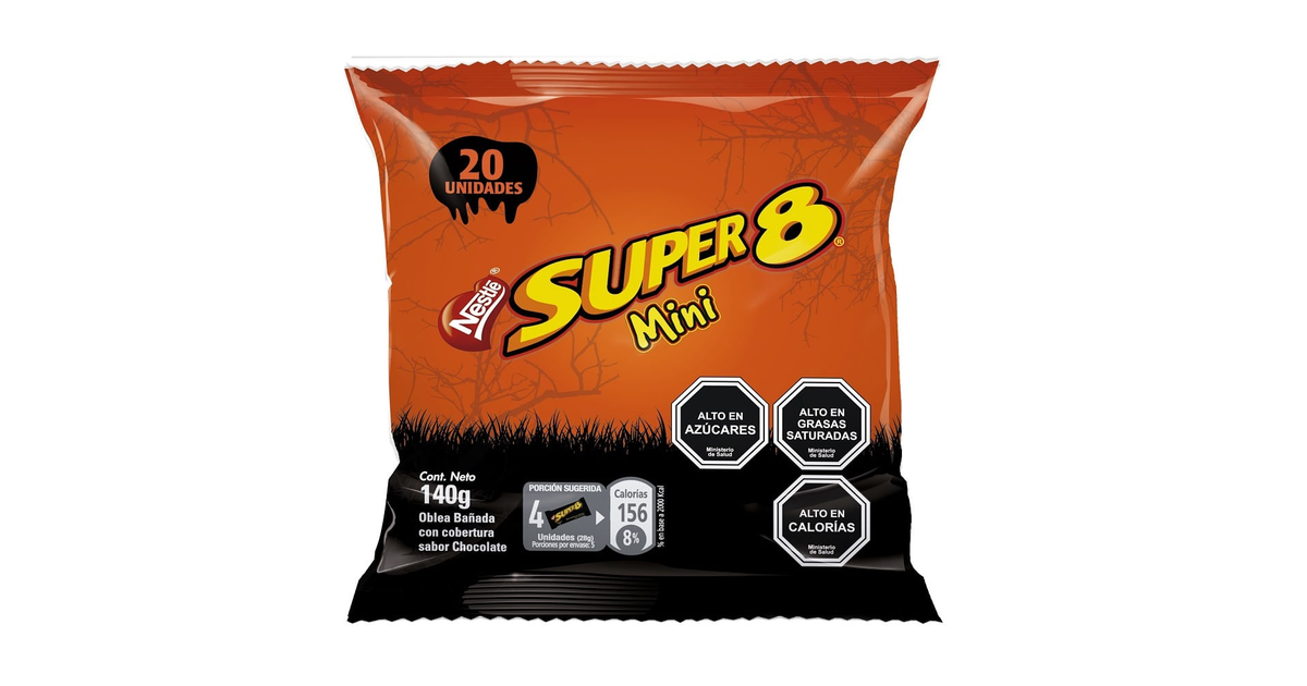 Super 8 Oblea bañada en chocolate mini halloween (140 g.) | SoloTodo.cl