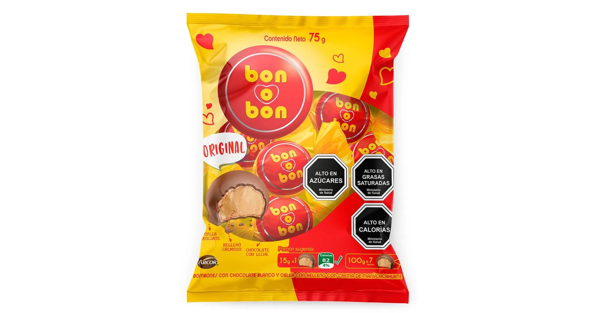 BON O BON Bombones de Chocolate Bon o Bon Bolsa (75 g.) | SoloTodo.cl