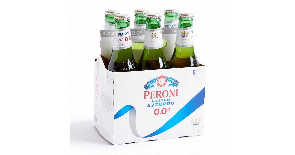 Peroni Pack 6 un. Cerveza Peroni Premium Lager Sin Alcohol 330 cc (6 un ...
