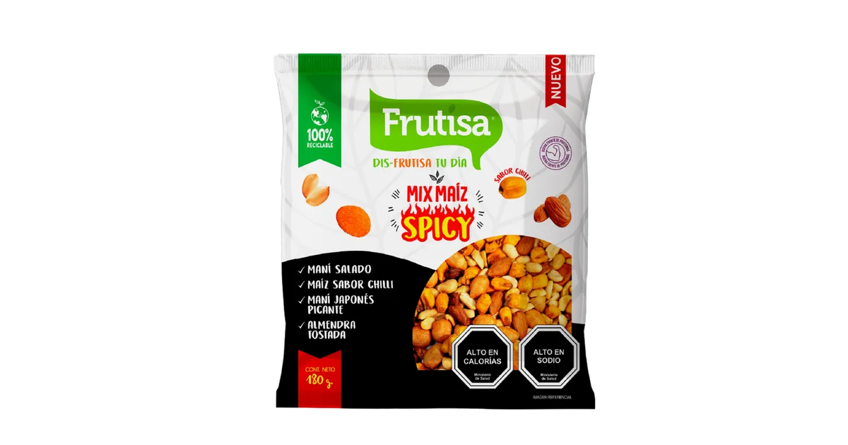 FRUTISA Mix Frutos Secos Maíz Spicy (180 g.) | SoloTodo.cl