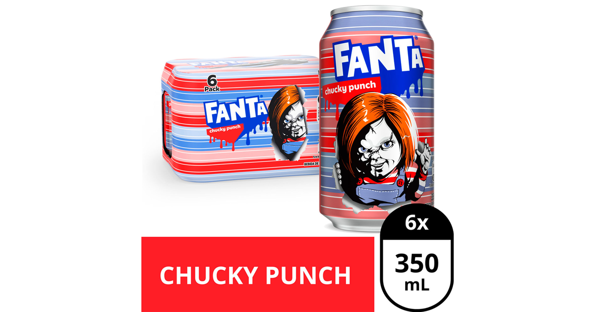 Fanta Bebida Fanta Halloween Chucky (6 un. / 350 mL.) | SoloTodo.cl