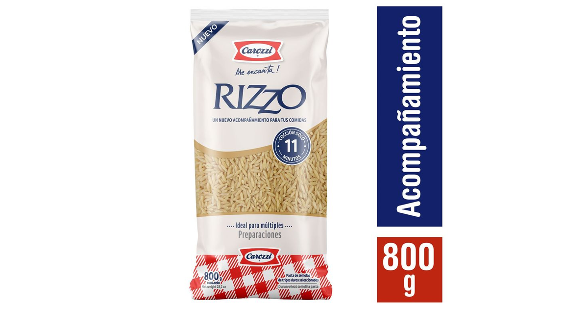 CAROZZI Pasta Sémola Rizzo Carozzi (800 g.) | SoloTodo.cl
