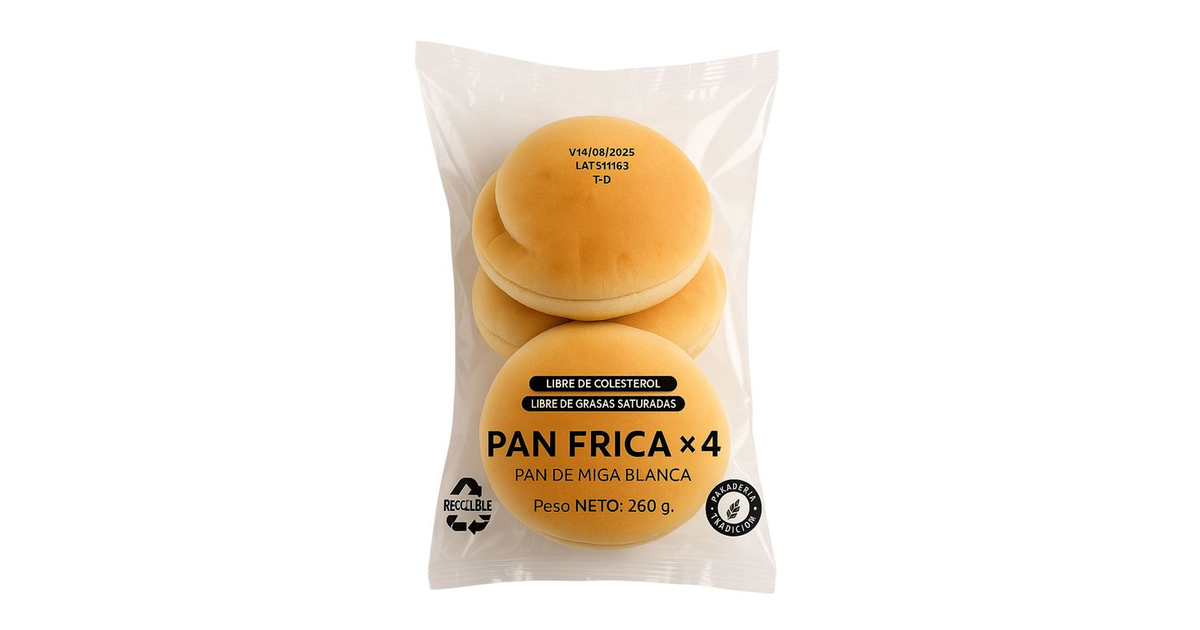 PROXIMO Pan Frica Envasado Proximo 4 Un (4 un. / 240 g.) | SoloTodo.cl