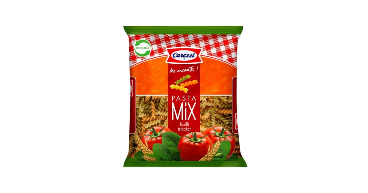 Carozzi Fideo Pasta Mix Fusilli Tricolor (400 g.) | SoloTodo.cl