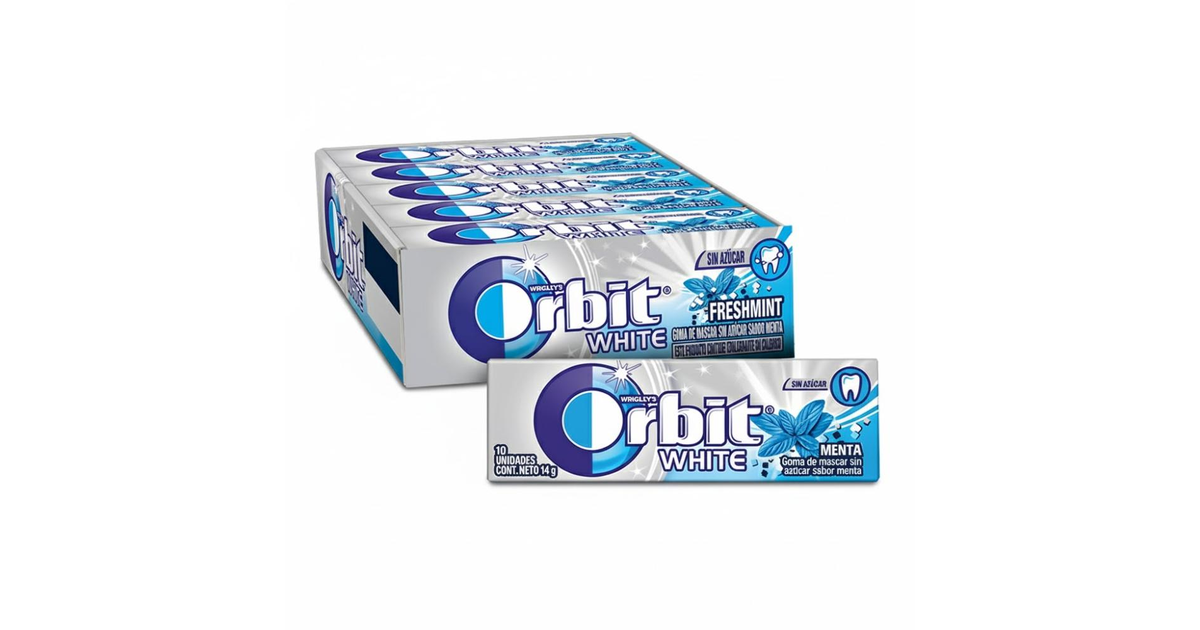 Orbit Display chicle menta suave (15 un. / 150 g.) | SoloTodo.cl