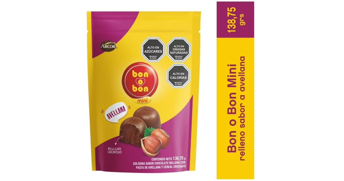 BON O BON Mini Bombones de Chocolate Avellanas Doypack (138 g ...