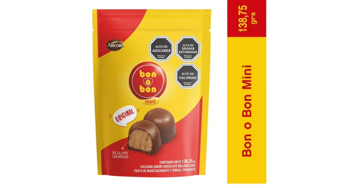 BON O BON Mini Bombones de Chocolate Bon o Bon Doypack (138 g ...