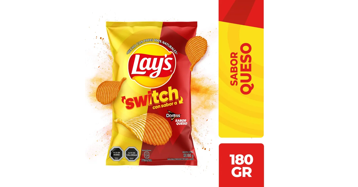 LAYS Papas Fritas Switch Sabor Doritos Queso (180 g.) | SoloTodo.cl