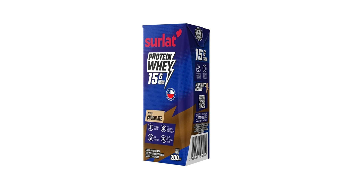 Surlat Leche proteina descremada chocolate (200 mL.) | SoloTodo.cl