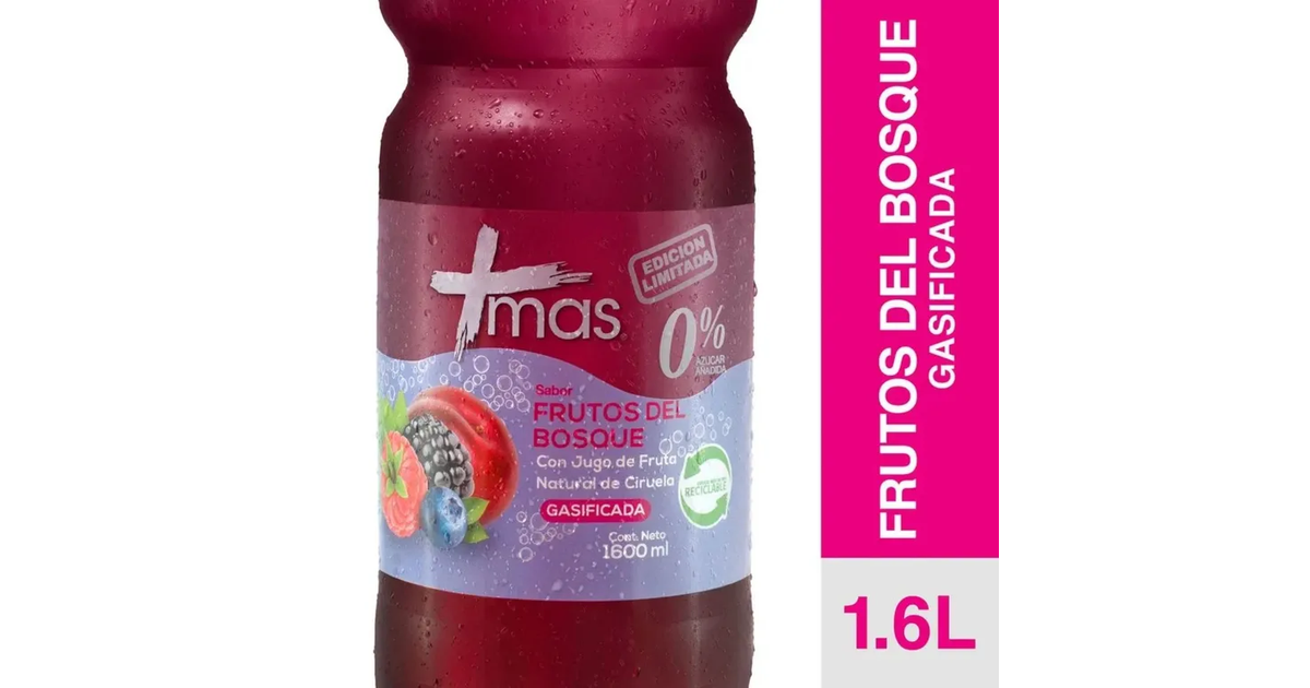 MAS Agua Saborizada Frutos del Bosque Mas (1600 mL.) | SoloTodo.cl