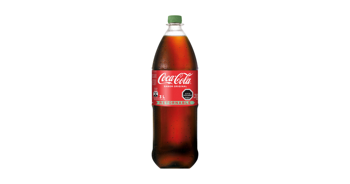 CocaCola Bebida Original Botella Retornable 3 L (3000 mL.) | SoloTodo.cl