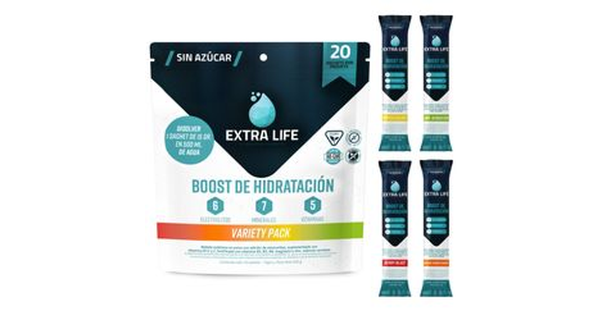 Extra Life Bebida Isotónica en Polvo Extra Life Boost de Hidratación ...