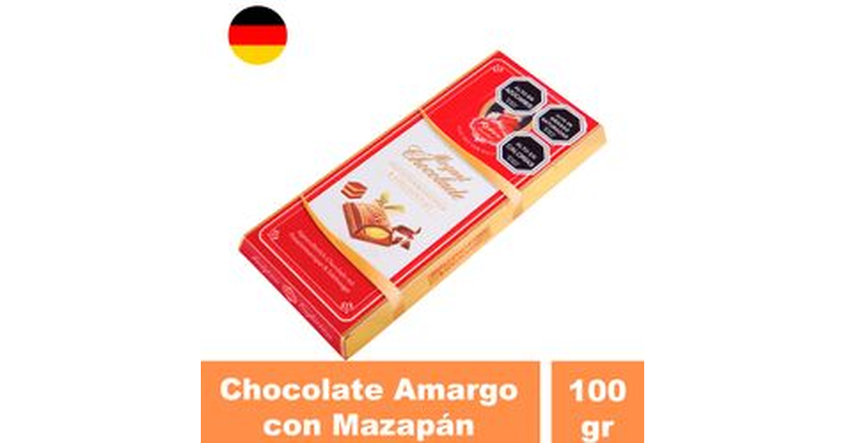 Reber Specialities Chocolate Amargo con Mazapán (100 g.) | SoloTodo.cl