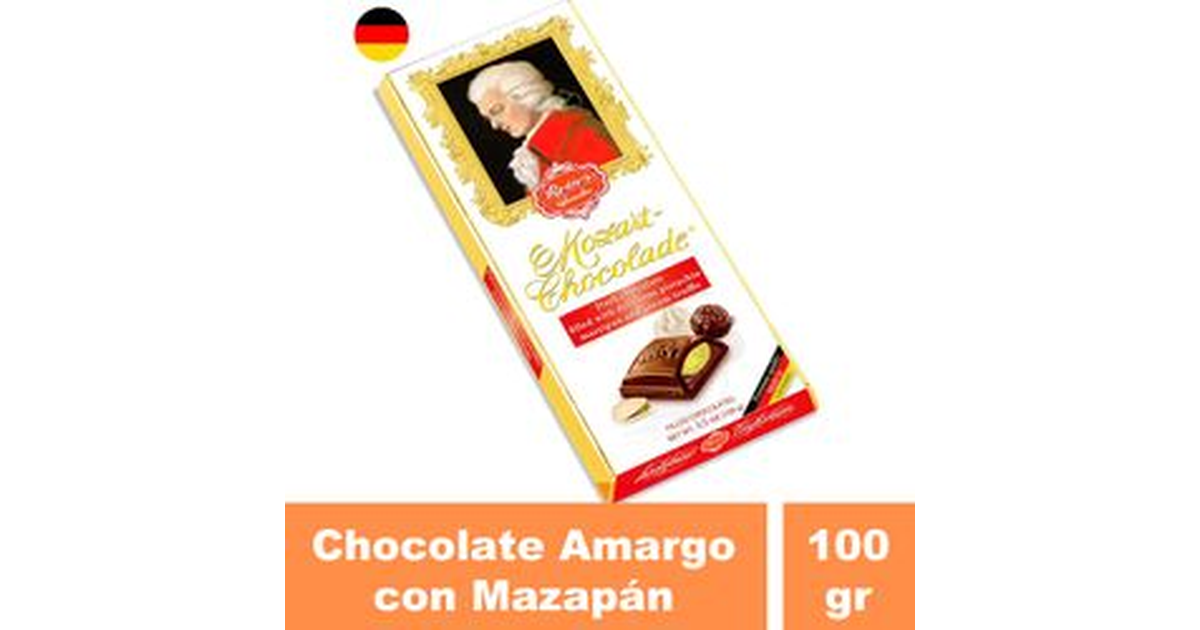 Reber Specialities Chocolate Amargo con Mazapán (100 g.) | SoloTodo.cl