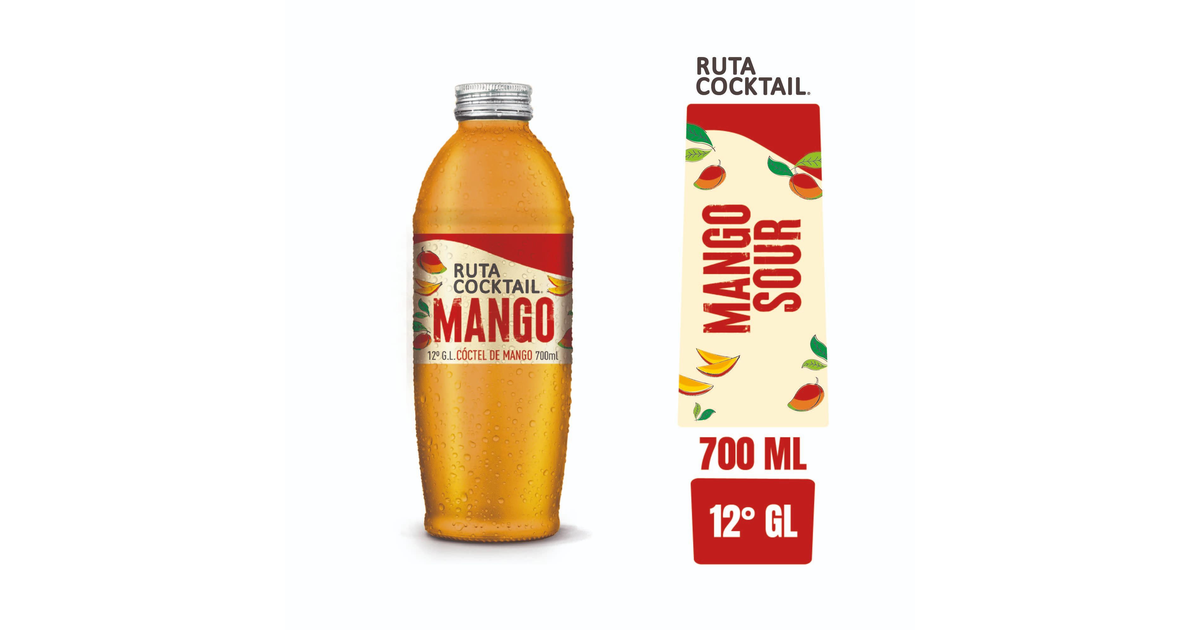 Ruta Sour Cóctel Pisco Sour Mango Botella 700 cc (700 mL.) | SoloTodo.cl
