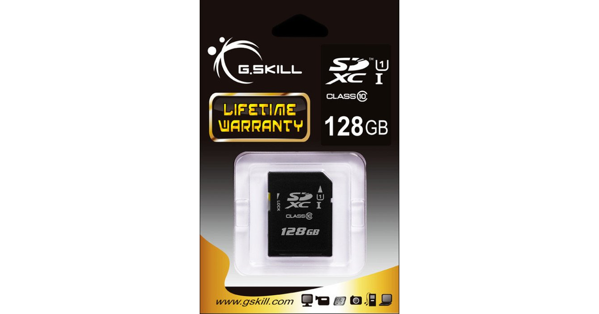 G. Skill SDXC 128 GB UHS-I (Class 10 / Speed Class 1) (FF-SDXC128GN-U1 ...