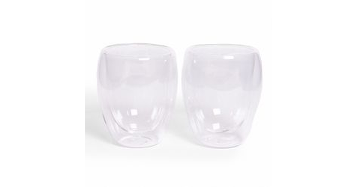 Krea Set 2 Tazas Sin Mango Doble Pared 350 ml (2 un. / 700 mL ...