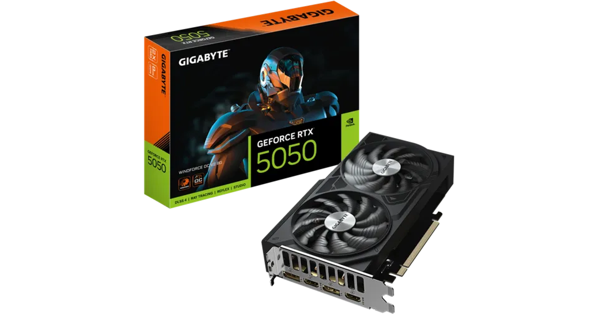 Gigabyte GeForce RTX 5050 WINDFORCE OC V2 8G [GV-N5050WF2OCV2-8GD ...