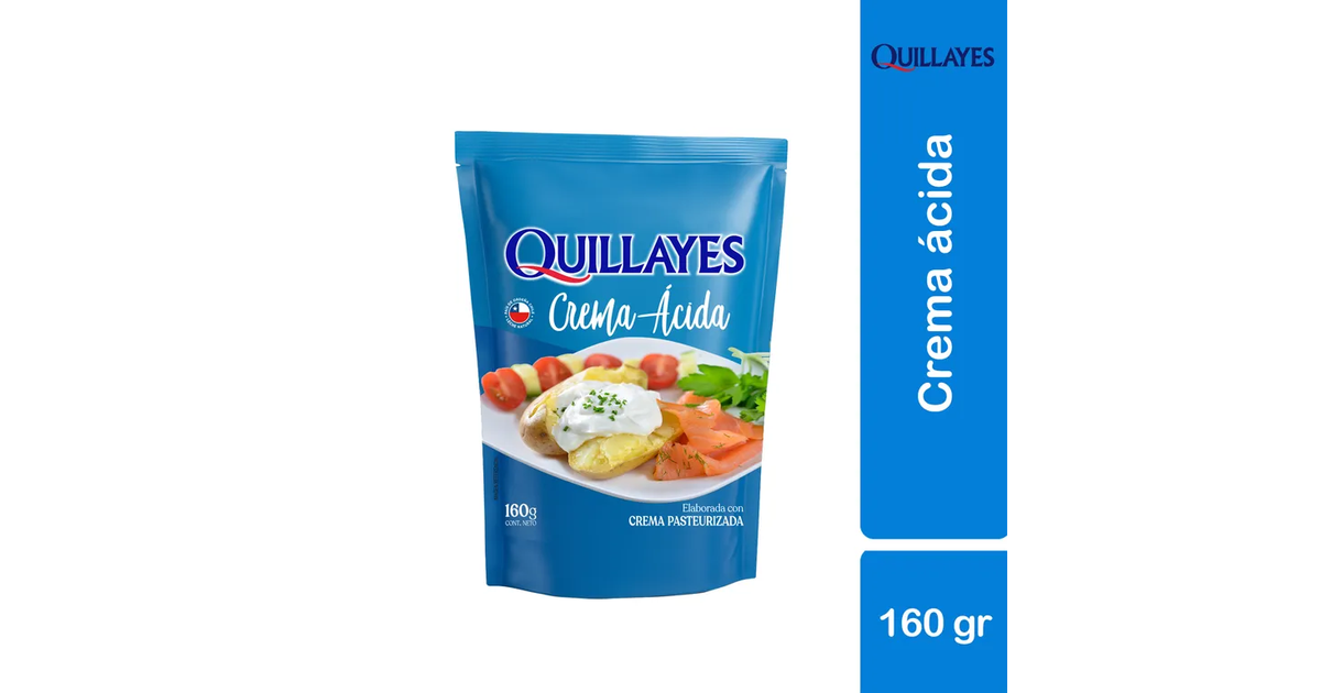 QUILLAYES Crema Ácida Sachet (160 g.) | SoloTodo.cl