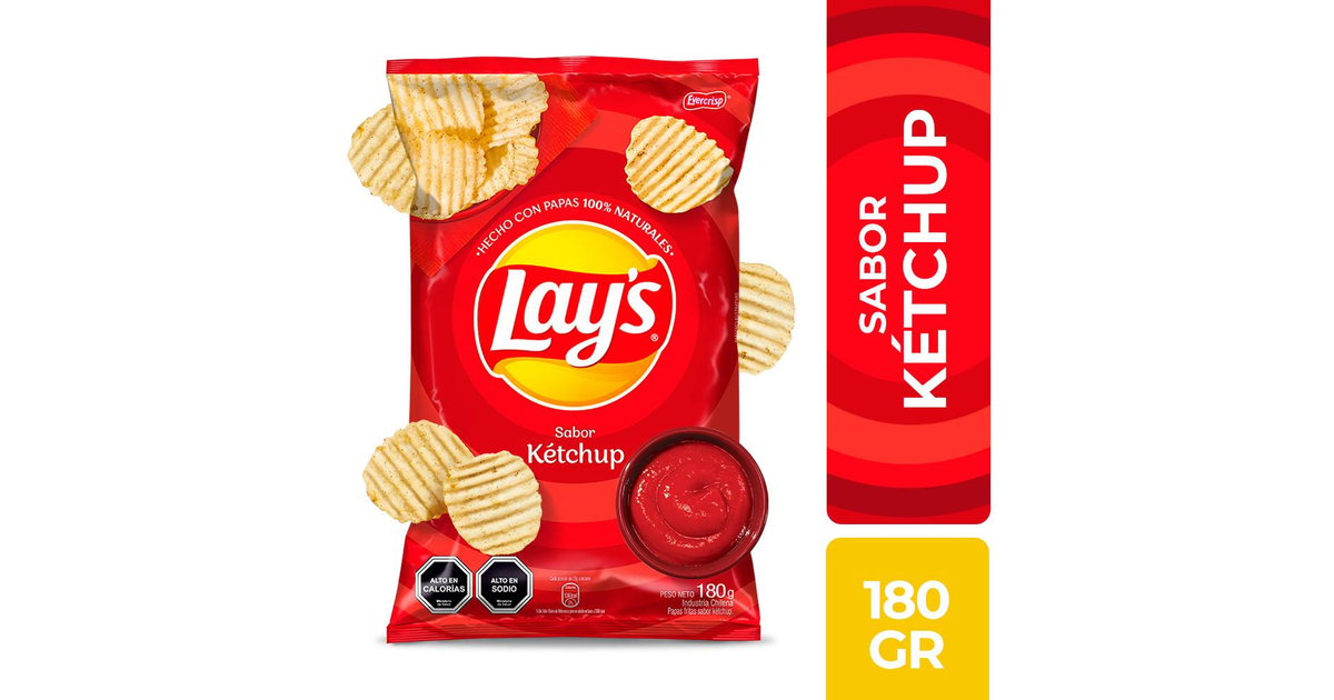 Lays Papas Fritas Sabor Asado De Tira (180 g.) | SoloTodo.cl