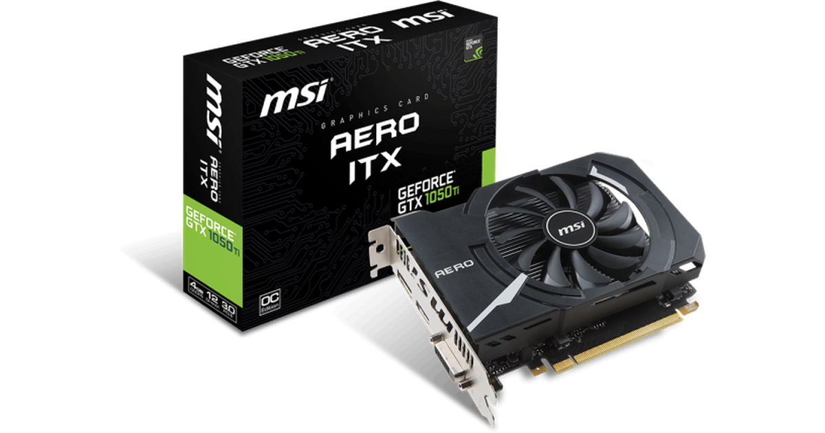 MSI GeForce GTX 1050 Ti AERO ITX 4G OC [GTX 1050 Ti AERO ITX 4G OC ...