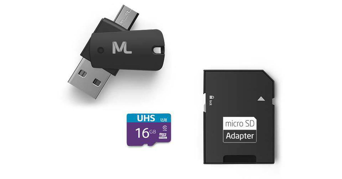 Multilaser microSDHC / microSDXC 16 GB Class 10 / UHS Class 1 (U1 ...