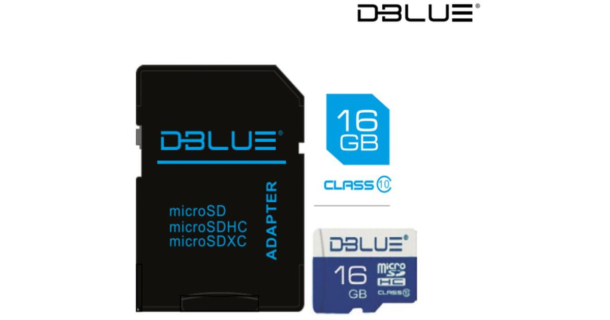 Dblue microSDHC / microSDXC 16 GB Class 10 / UHS Class 1 (U1) / Video ...