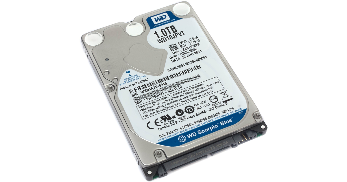 Western Digital Scorpio Blue 1 TB (WD10JPVT) | SoloTodo.cl