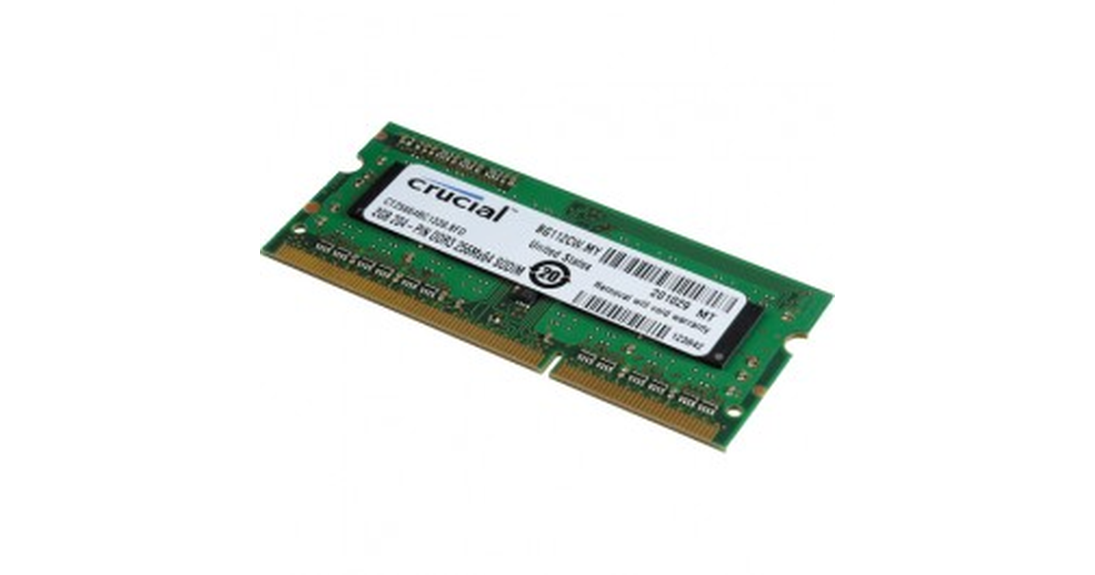 Crucial CT25664BC1339 (1 x 2GB | SO-DIMM DDR3-1333) | SoloTodo.cl