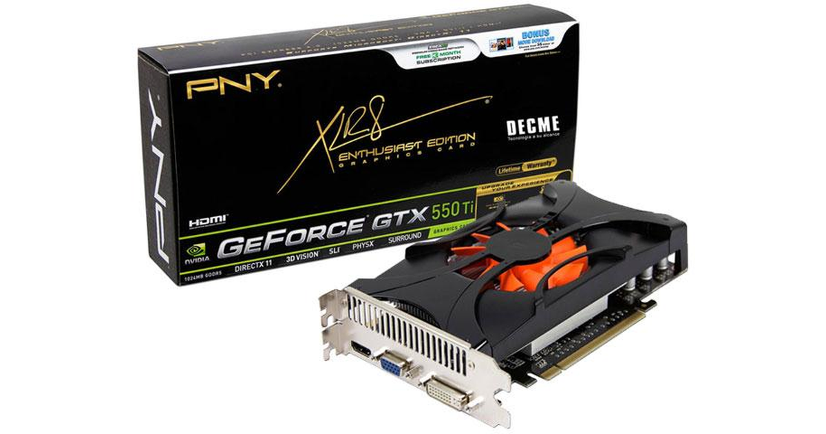 PNY GTX 550 Ti [VCGGTX550TVXPB] | SoloTodo.cl