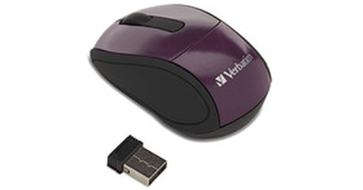 Verbatim Wireless Mini Travel Optical Mouse - Purple (97473) | SoloTodo.cl