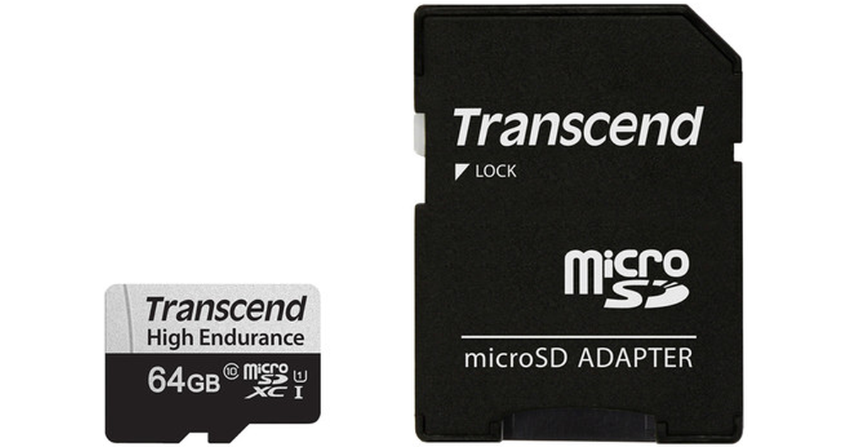 Transcend High Endurance 350V microSDXC 64 GB UHS-I (Class 10 / Speed ...
