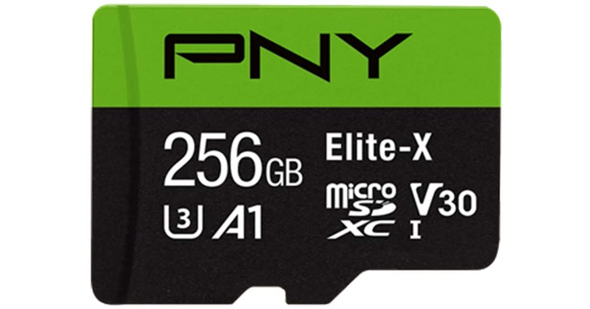 PNY Elite-X microSDXC 256 GB UHS-I (Speed Class 3 / Video Speed Class ...